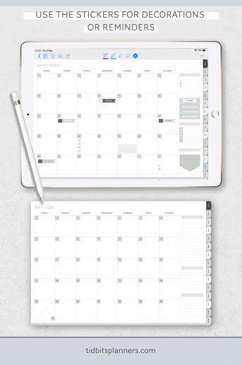 How to Use Digital Stickers in your Digital Planners and Notebooks