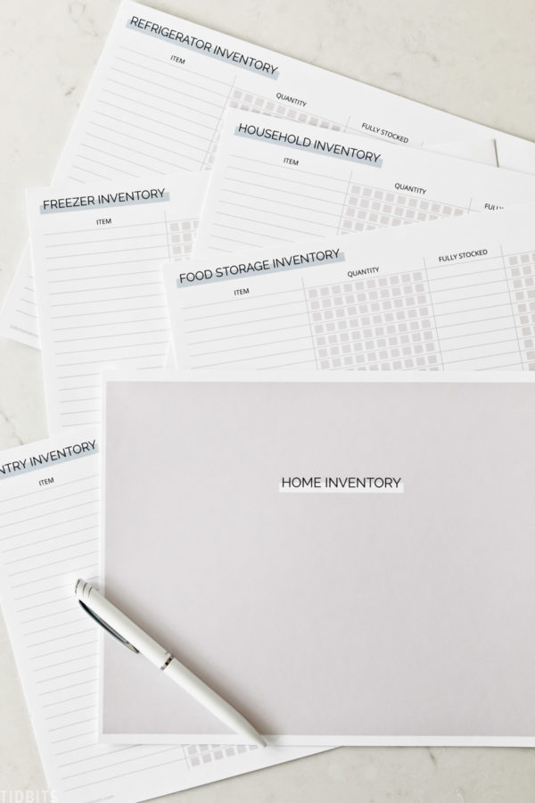 FREE Home Inventory Printables and Digital Files