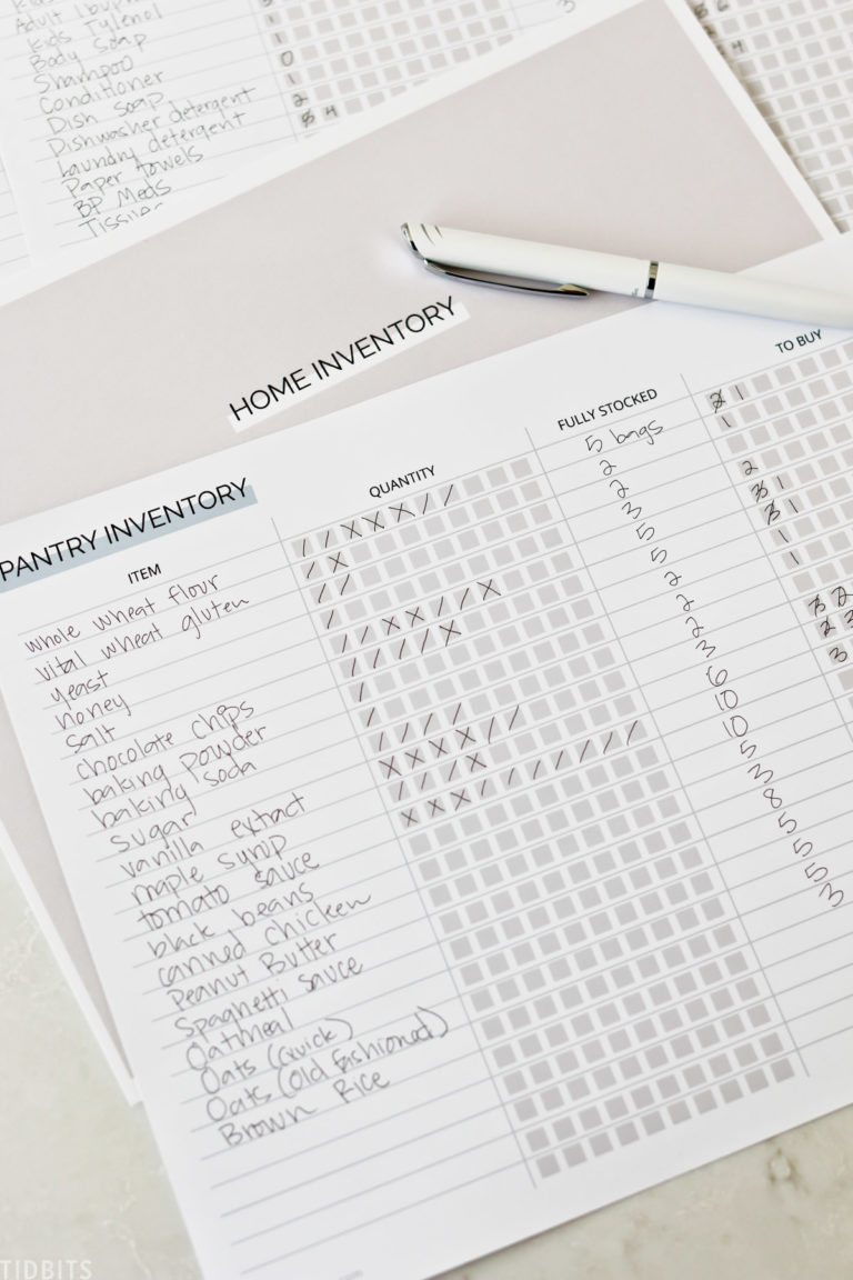 FREE Home Inventory Printables and Digital Files