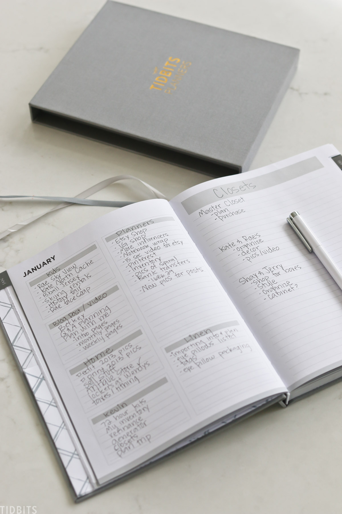 The TIDBITS Day Planner is a Productive Planner